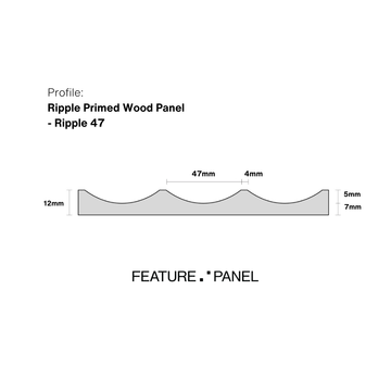 Ripple Panelled Wood Feature Panel | Fluted Wall Panels