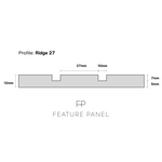 Ridge Panelled Wood Feature Panel | Fluted Wall Panels NZ