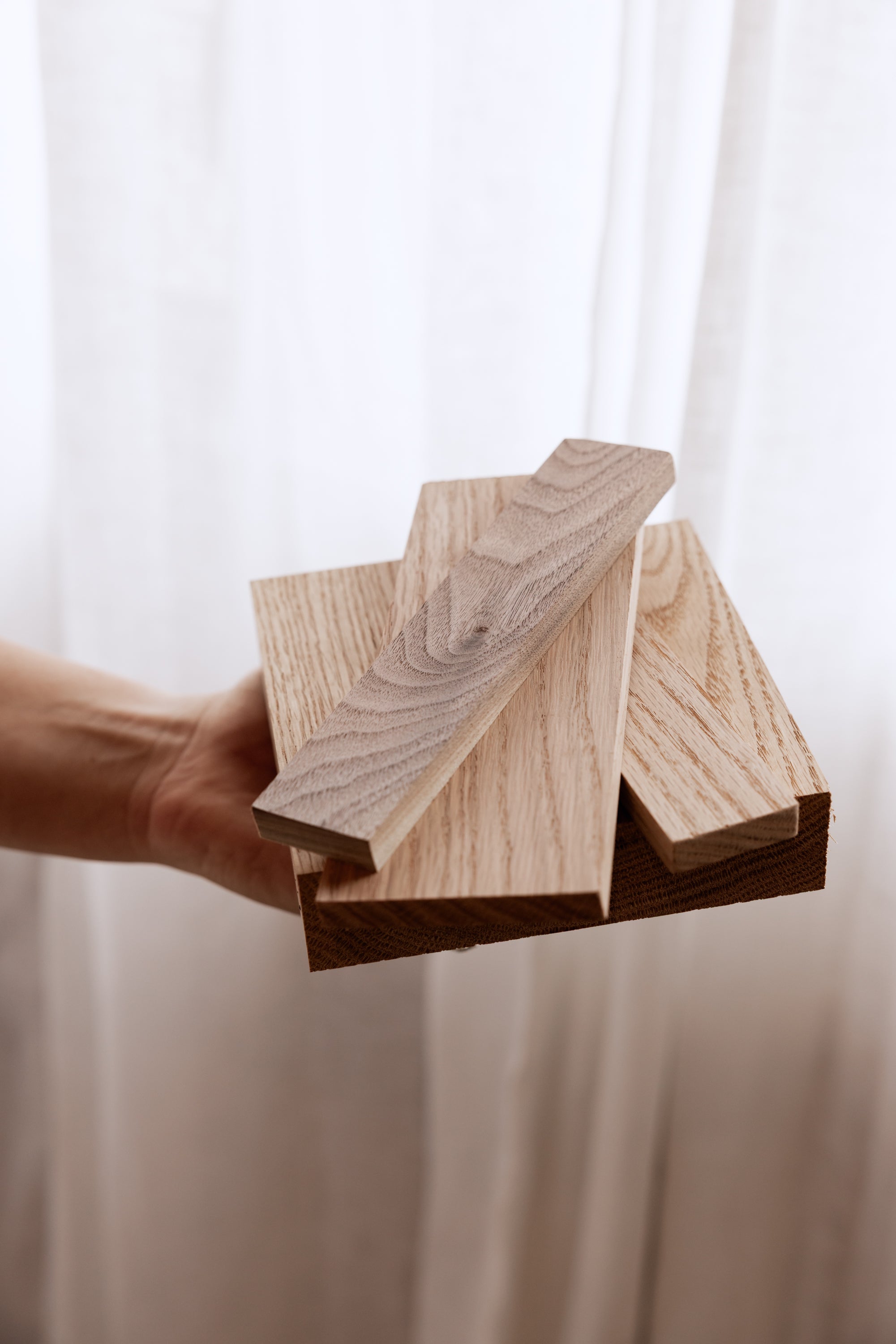 Solid Timber Detailing - Oak & Black Walnut – Feature Panel