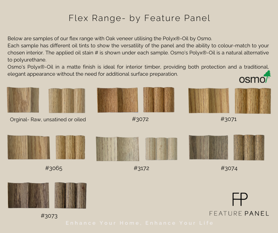 Peak Flex panelled wood panel – Feature Panel